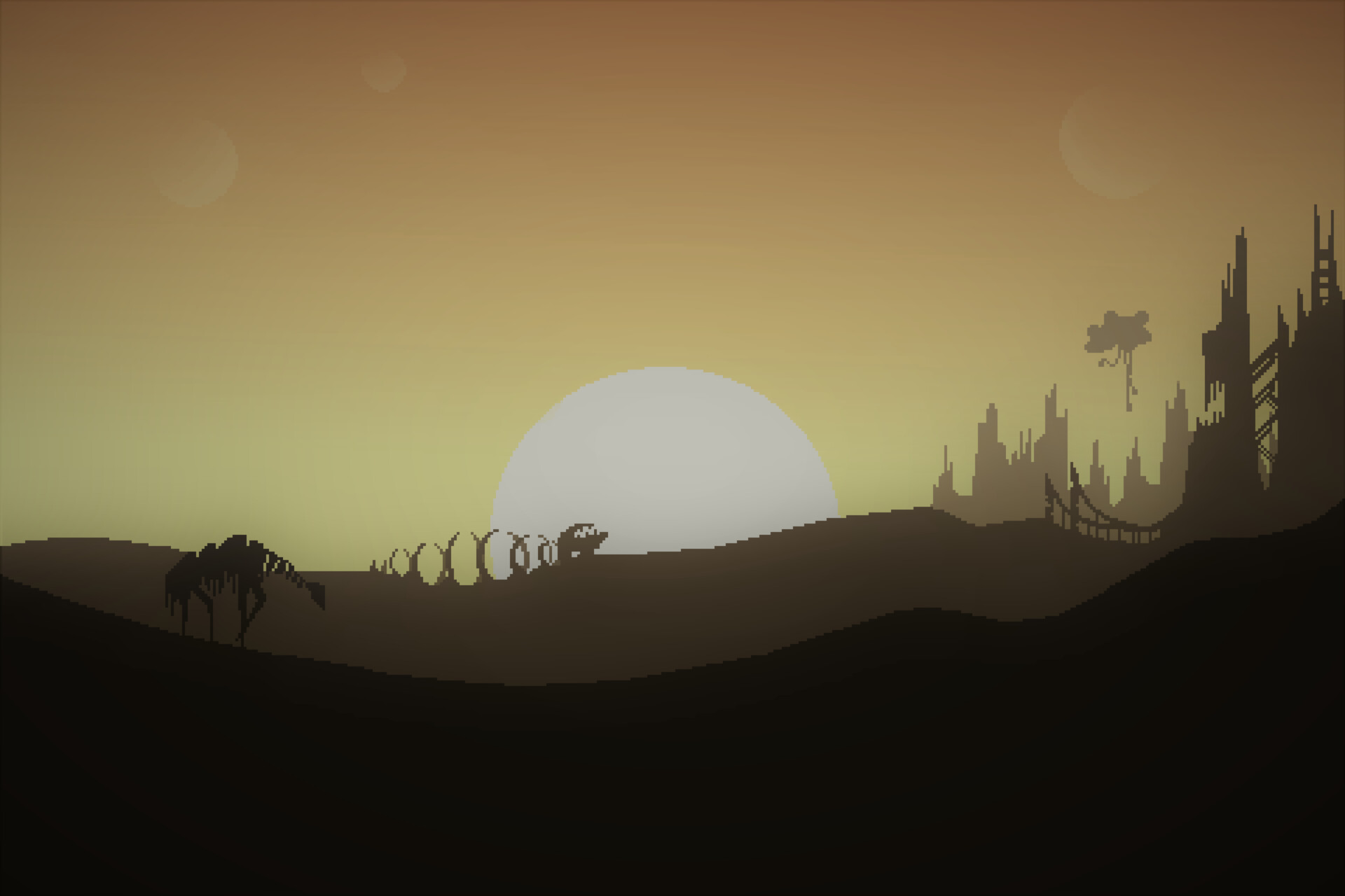 ArtStation - A desolate landscape