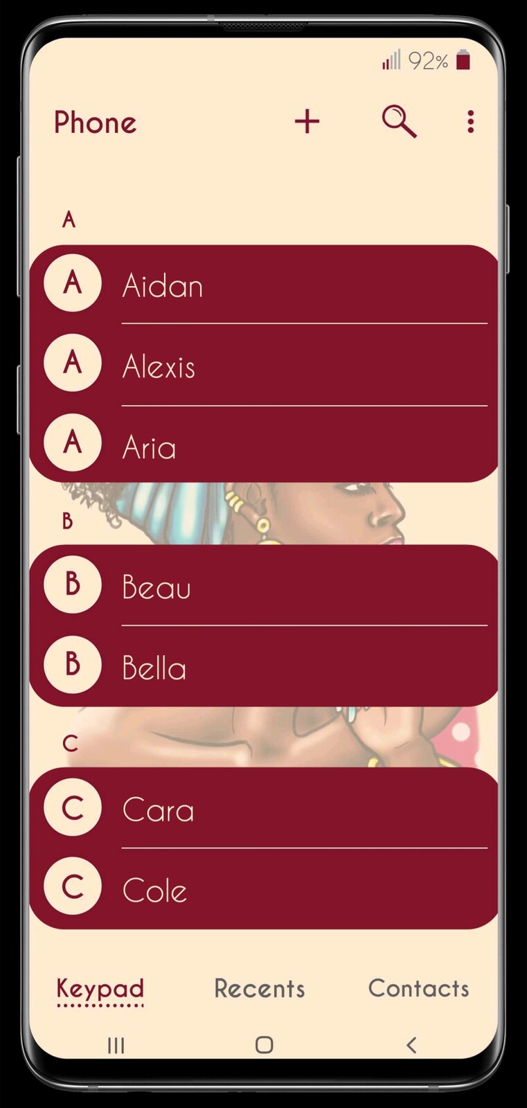 Flinda Illustrations - Mobile Theme 1