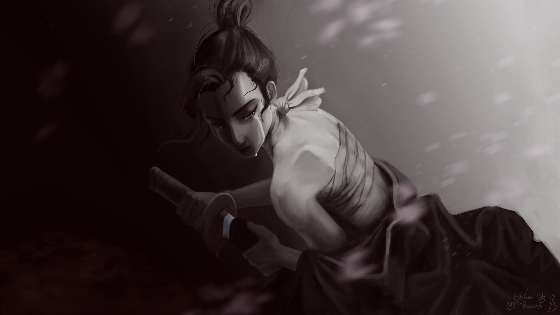 ArtStation - Mizu, from Blue Eye Samurai