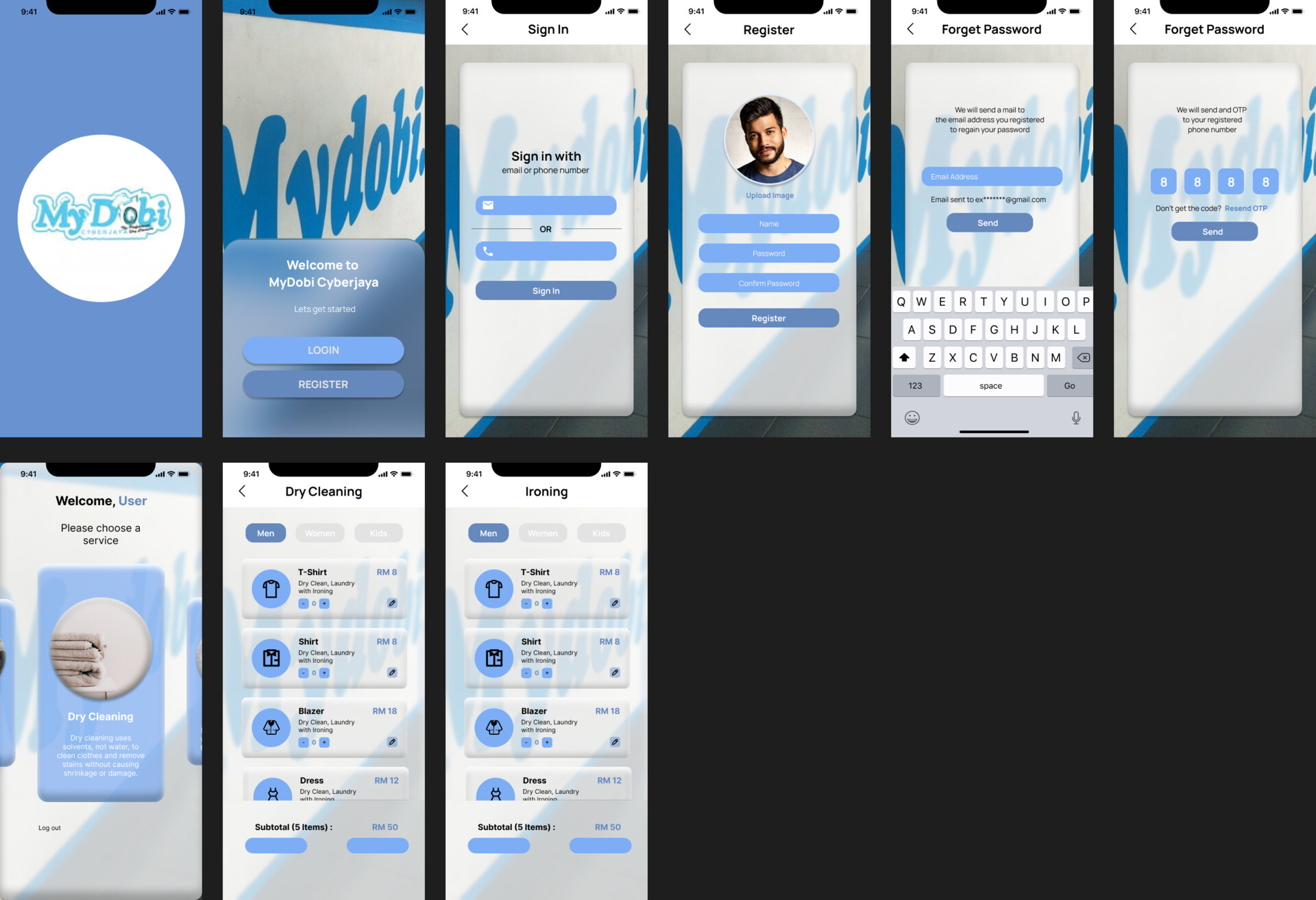 ArtStation - Laundry App UI