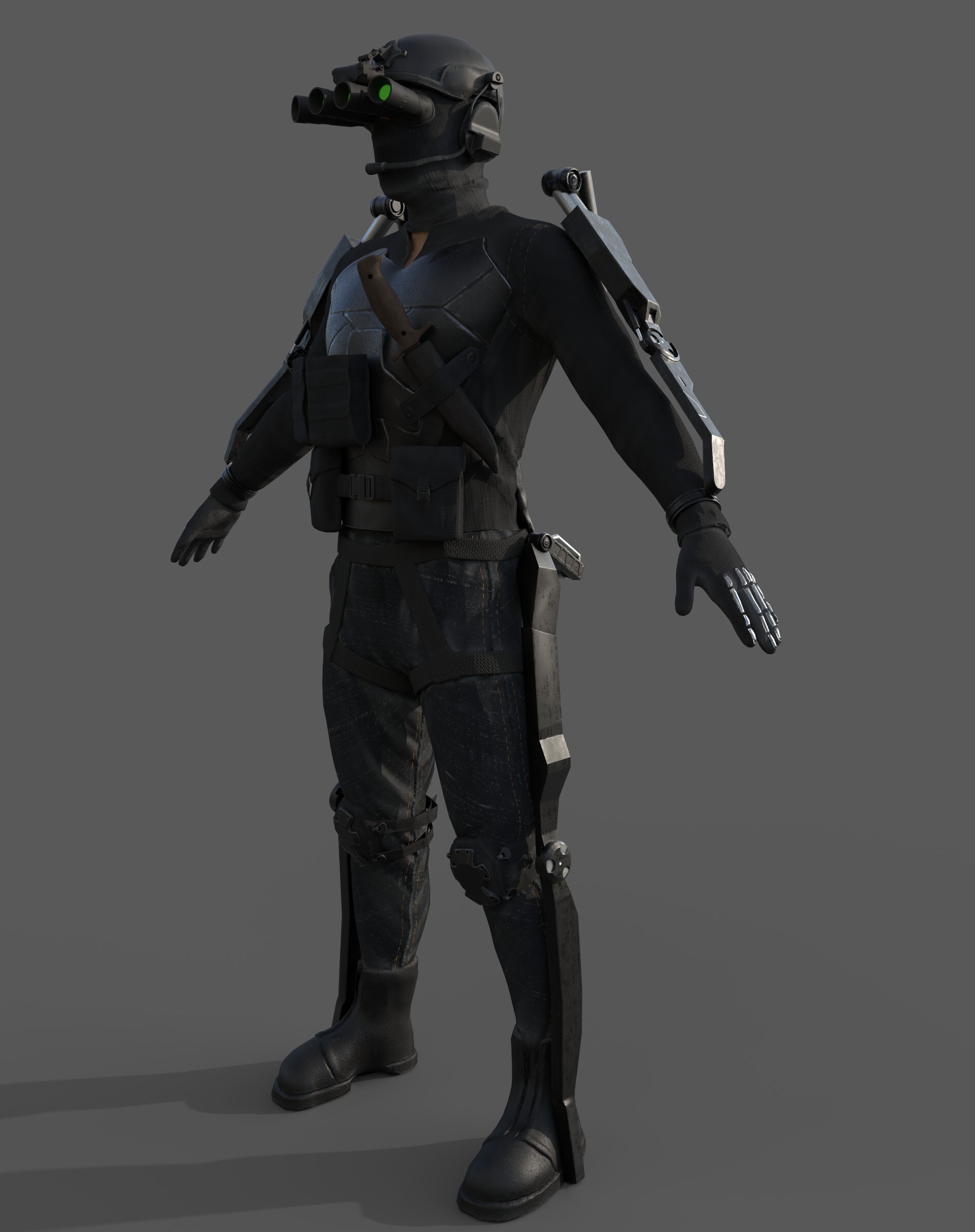 ArtStation - Night soldier