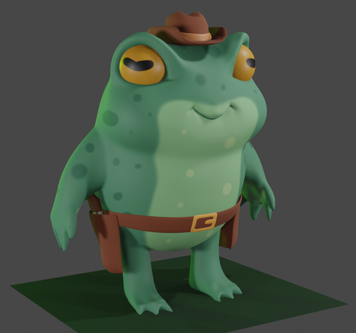 ArtStation - Cowboy Frog