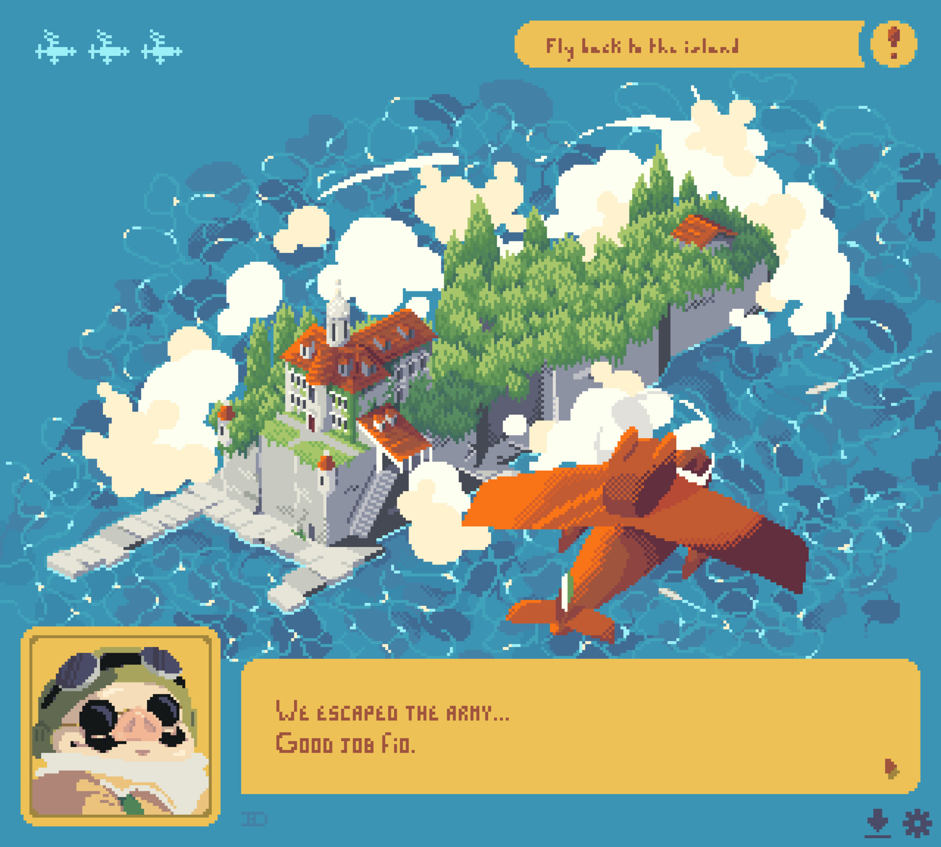 ArtStation - Porco Rosso Pixel Art Game concept