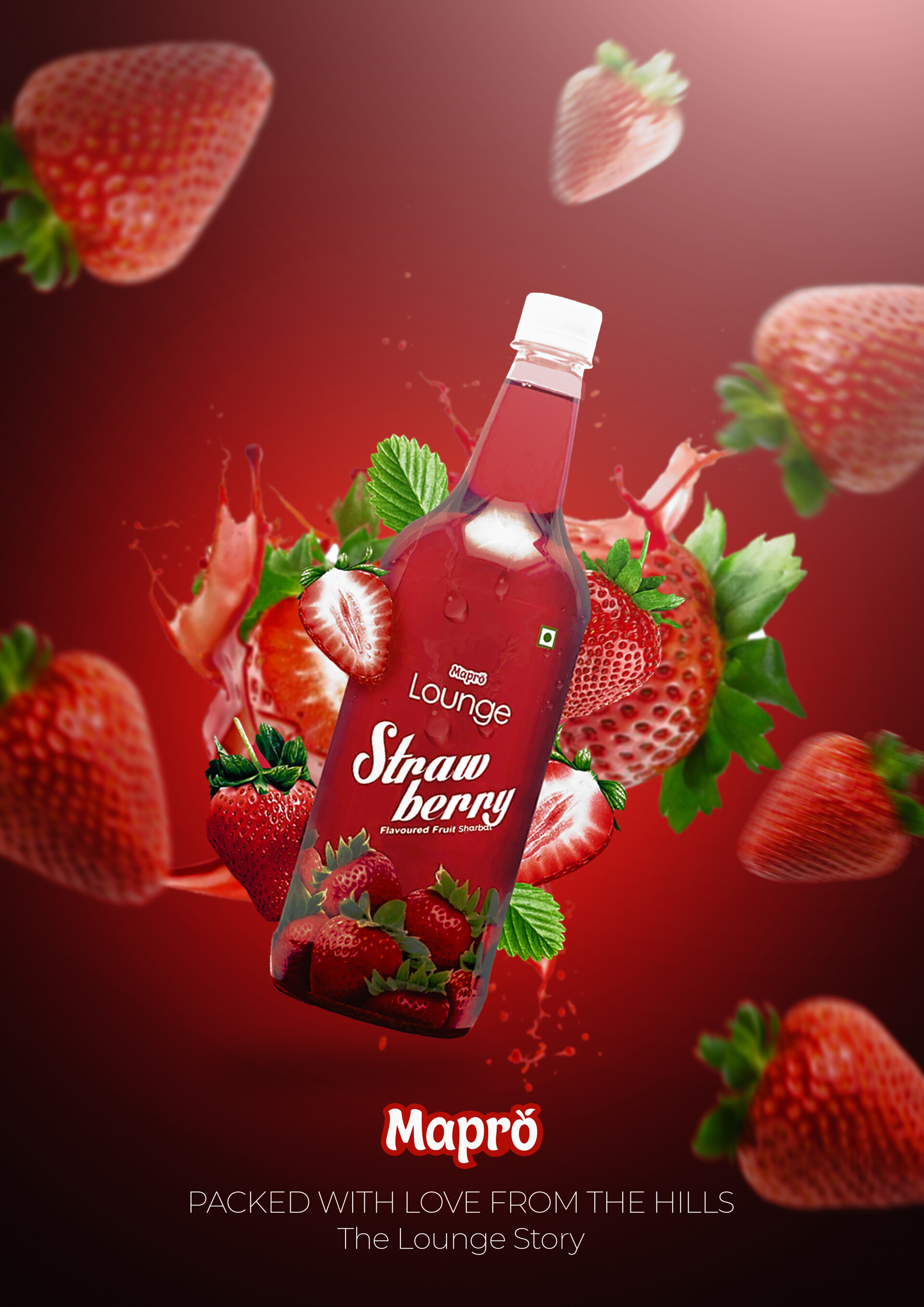 ArtStation - Advertising poster for mapro juice