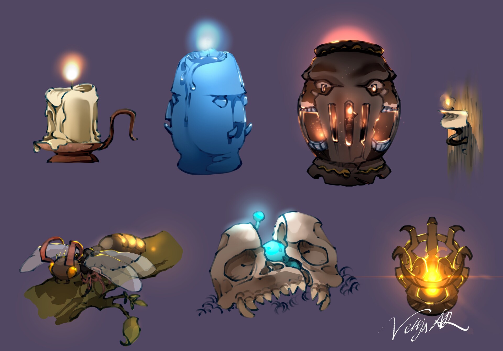 ArtStation - Sources of light concept