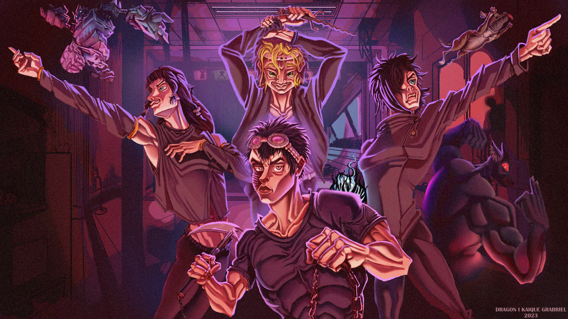 ArtStation - RPG Jujutsu Kaisen - Splash art style - COMISSION