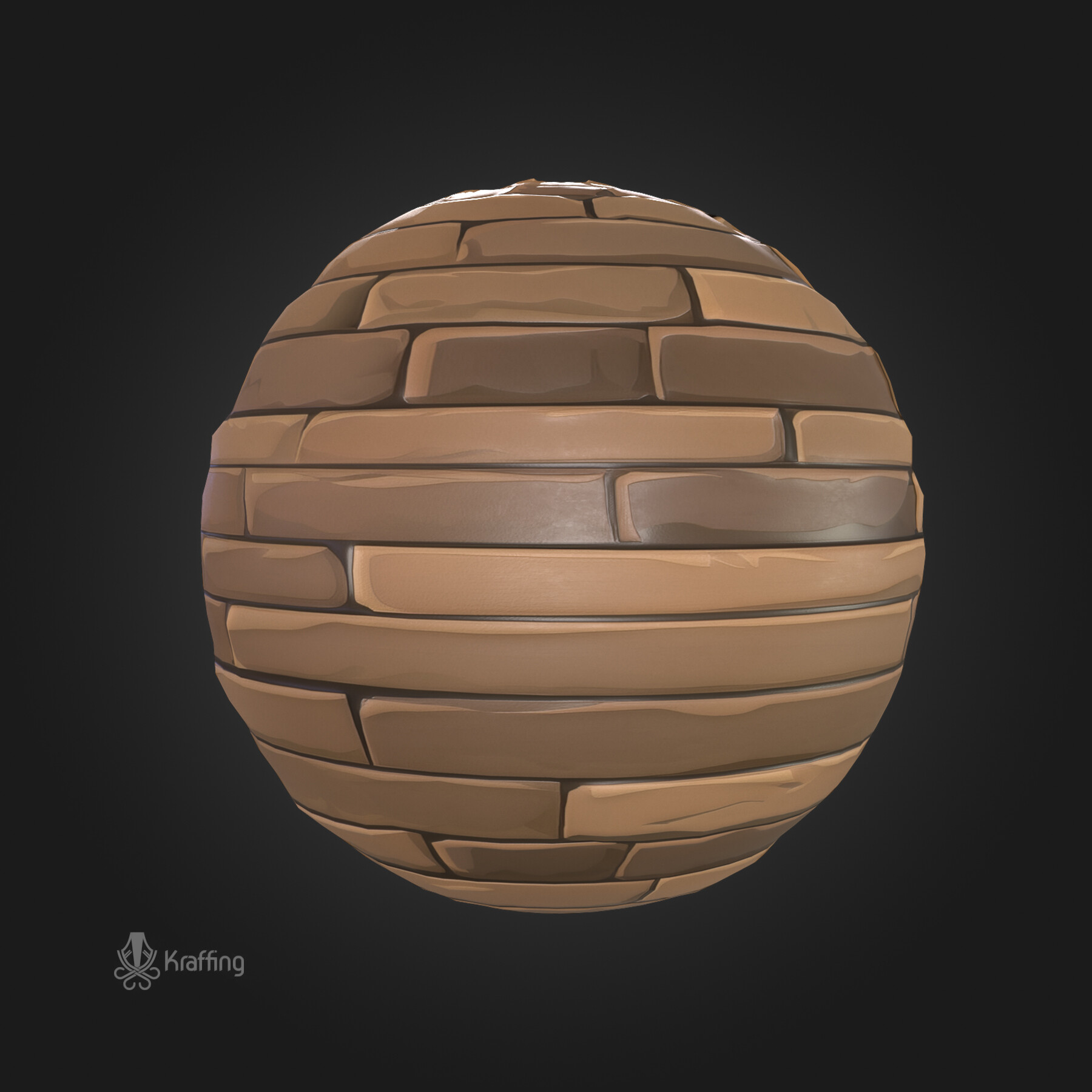 ArtStation - Stylized Texture PBR Brick