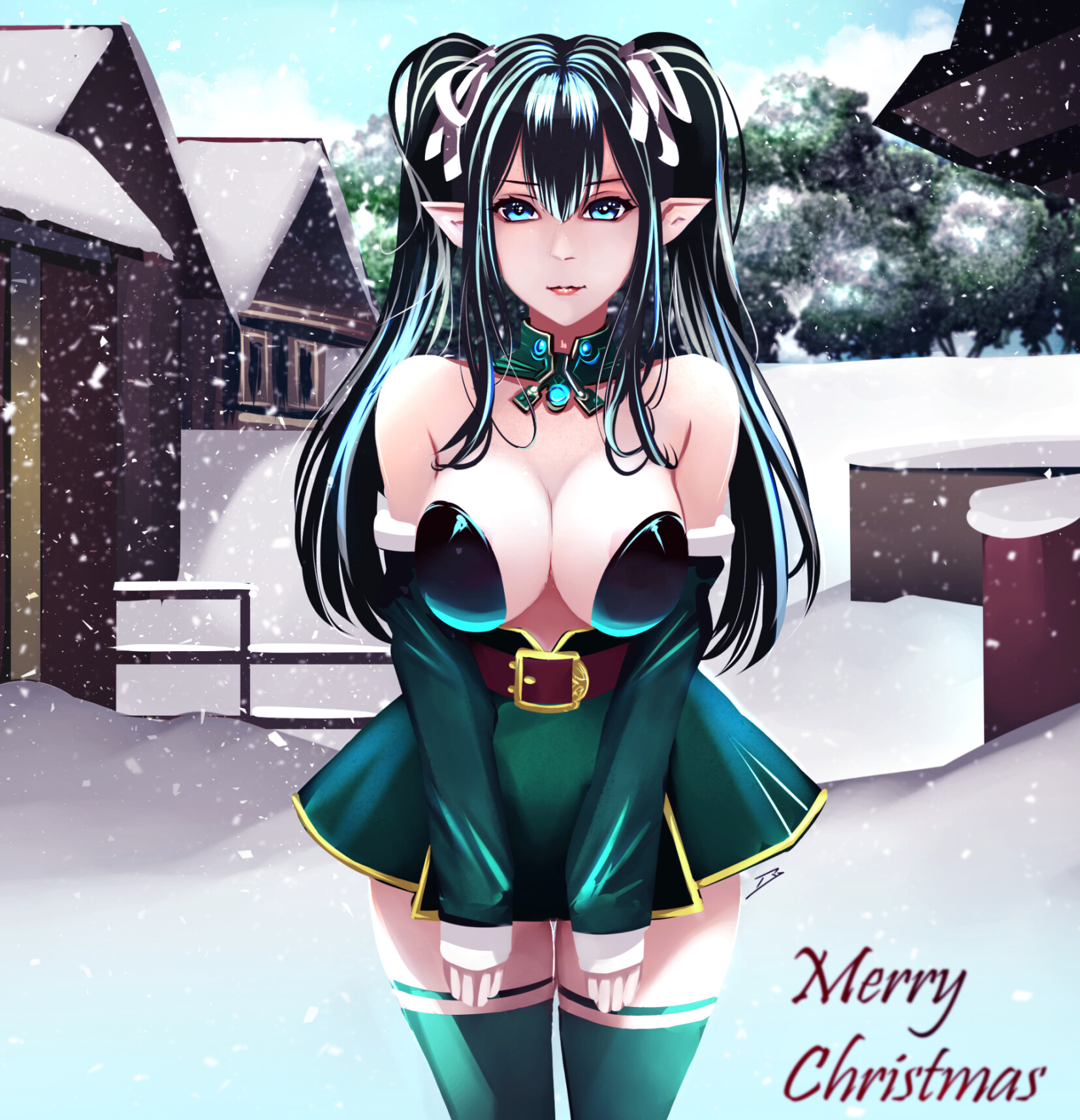 ArtStation - Elf -Merry Christmas-