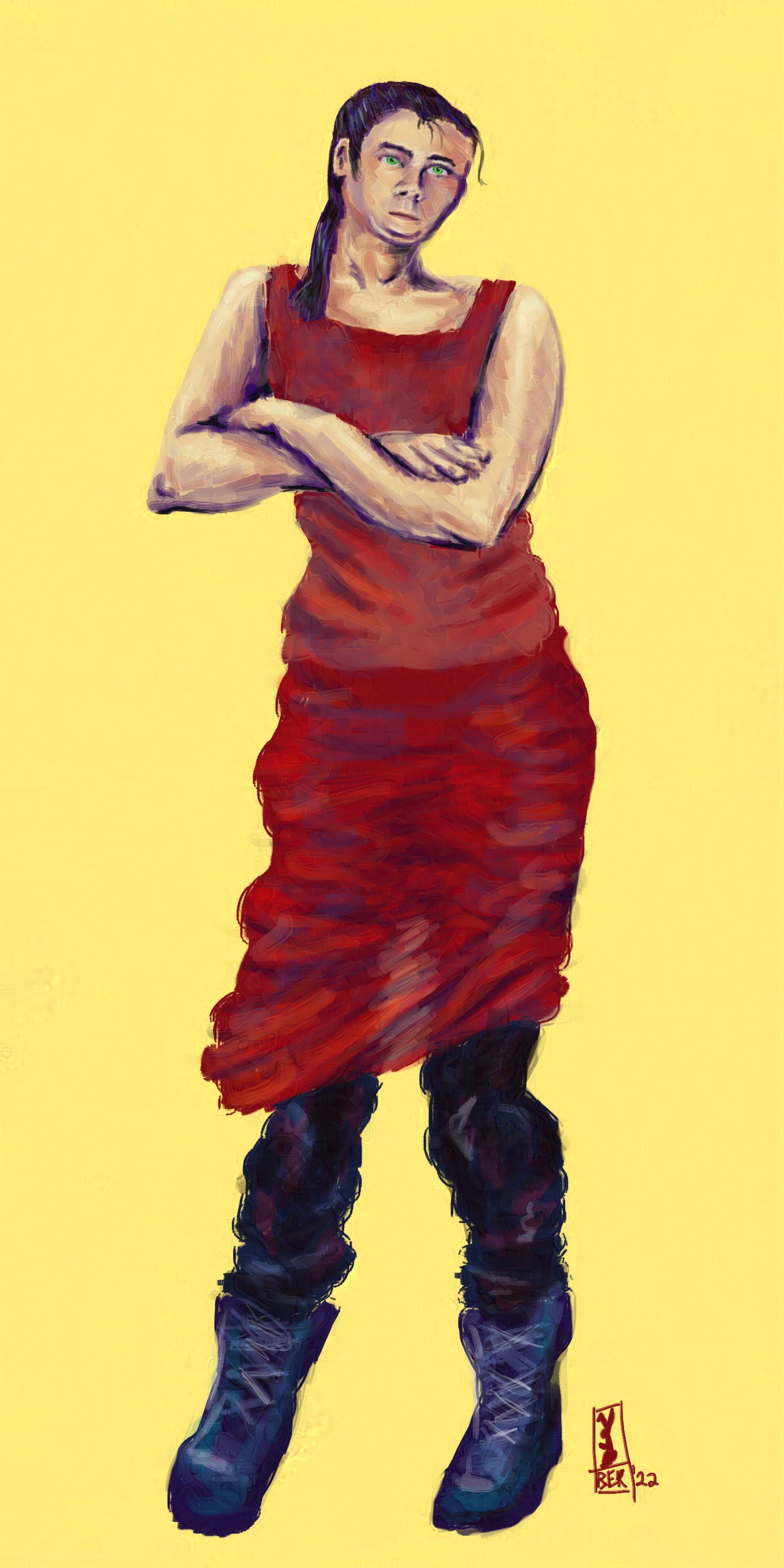 ArtStation - Joel Character Illustration (Colored Background)