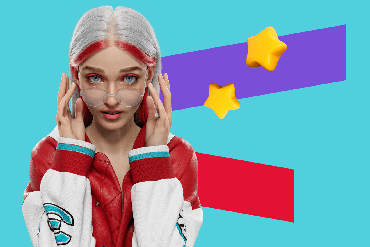 ArtStation - Virtual blogger for M.Video