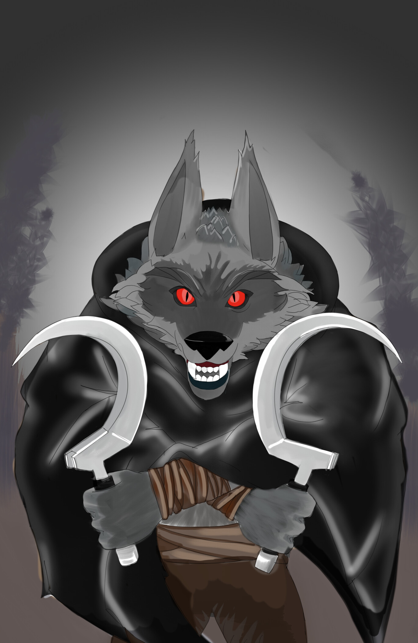 ArtStation - Fanart- Death/Wolf From Puss in Boots: The Last Wish