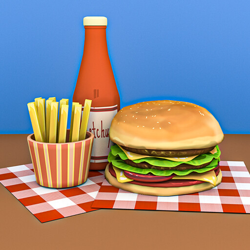 ArtStation - Crazy Fast Food Corner Postproduction