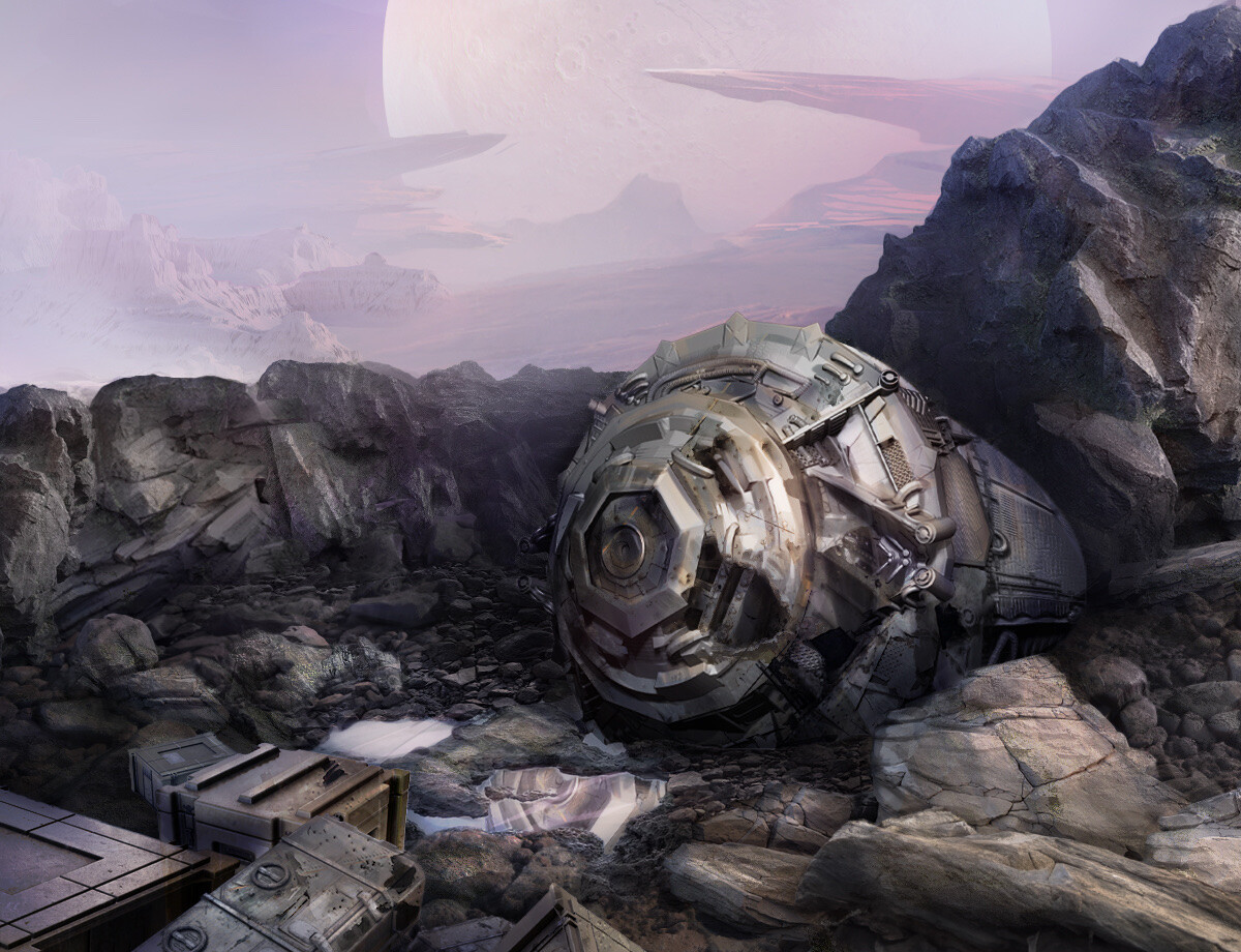 ArtStation - Forgotten spaceship