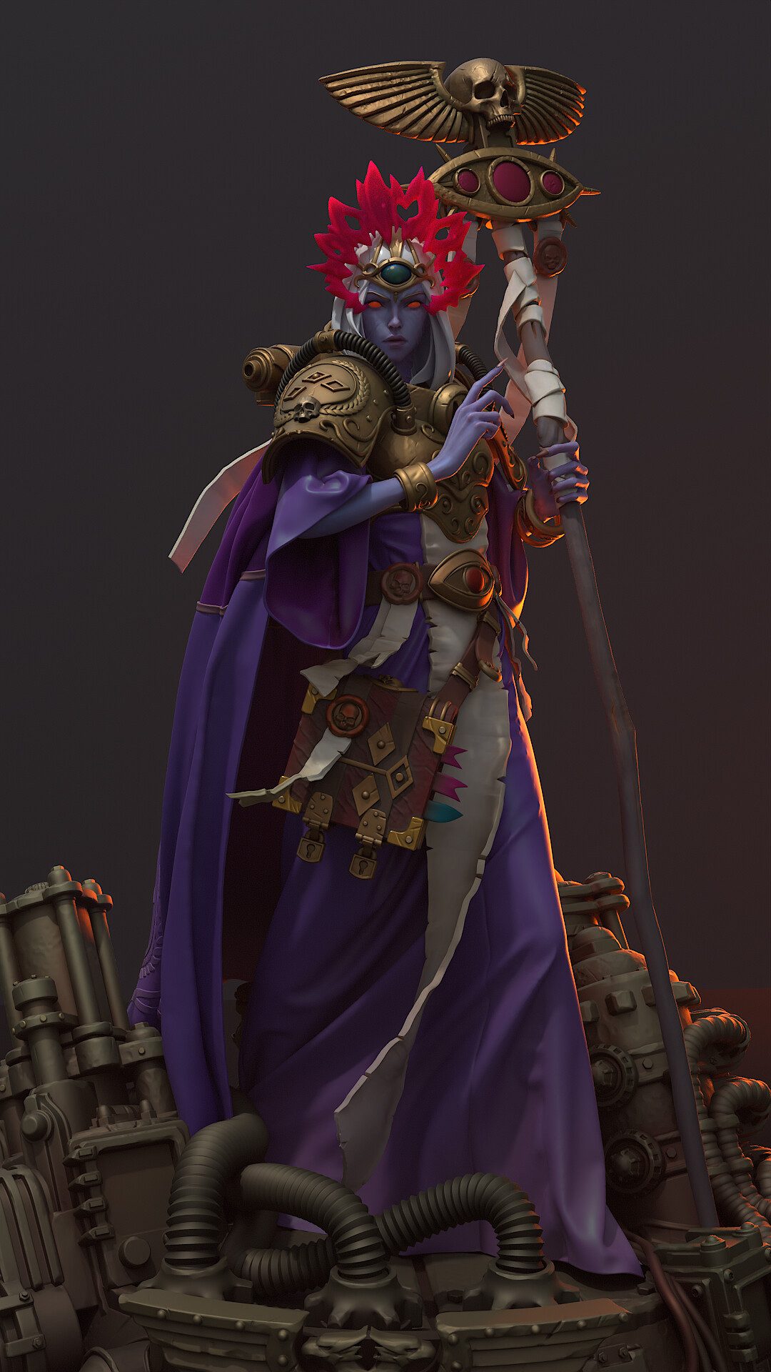 Vadim B - Cassia Orsellio, W40K: Rogue Trader collectors edition statue