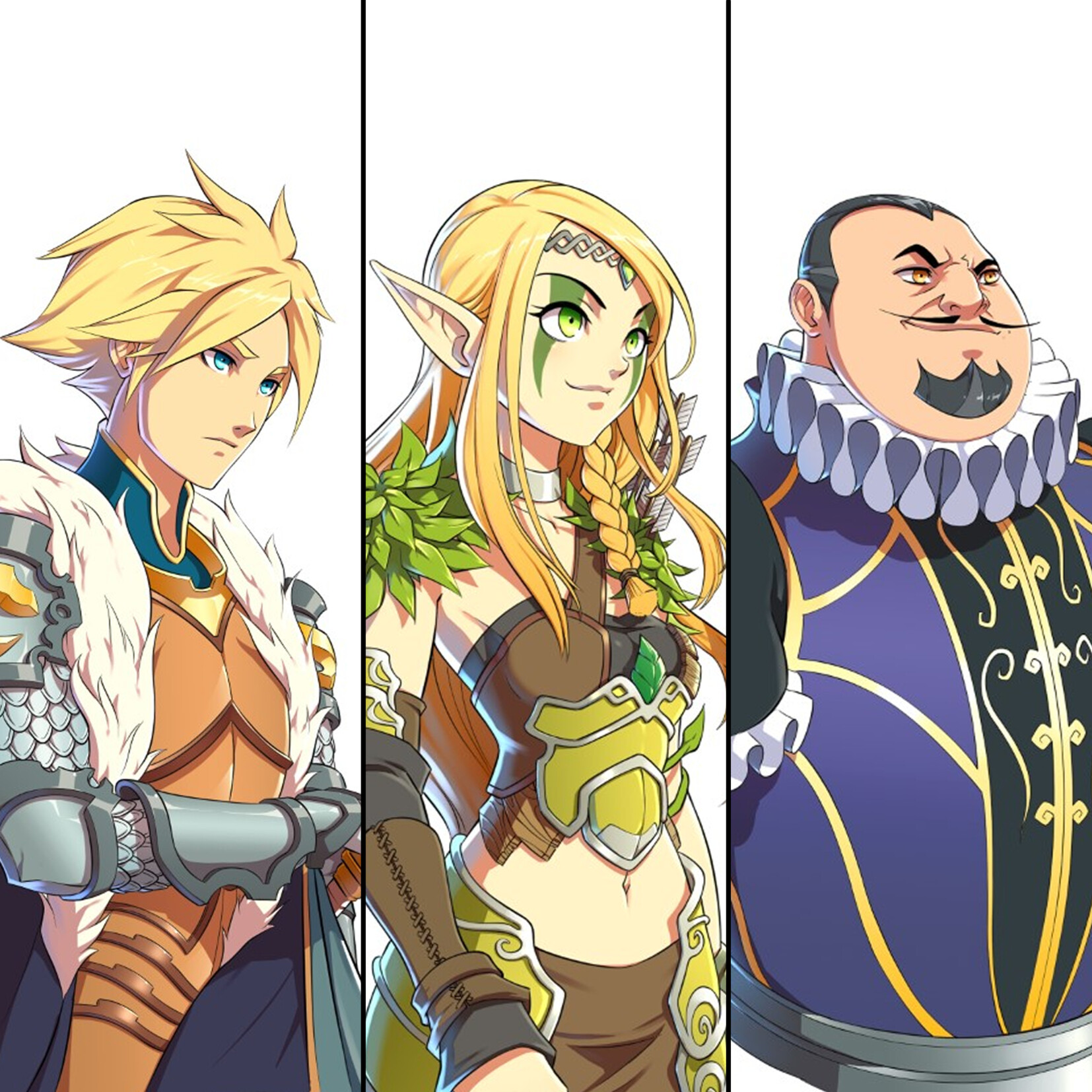 ArtStation - Clash of Heroes characters 1