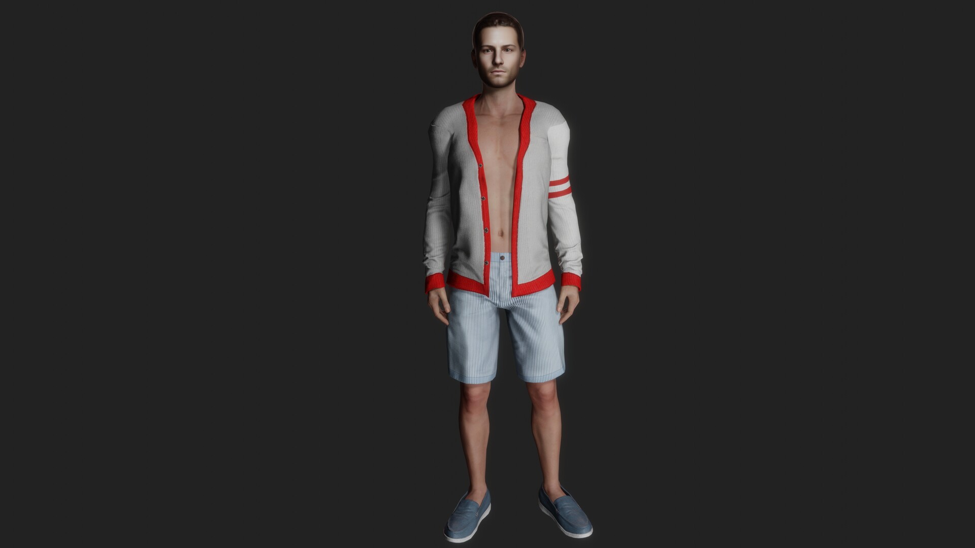 ArtStation - 3D Model of a Stylish Young Man in Casual Attire