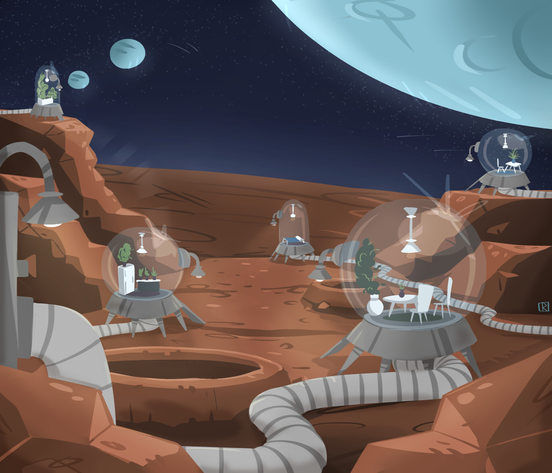 ArtStation - Space Colony