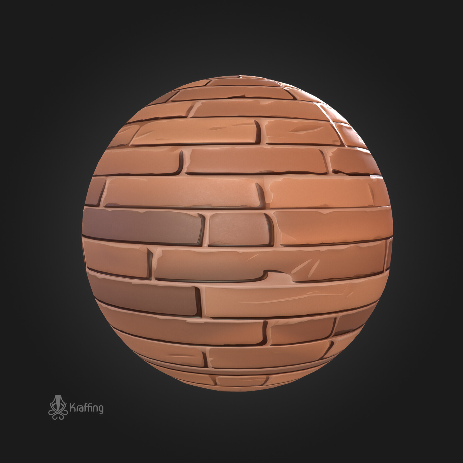 ArtStation - Stylized Texture PBR Brick