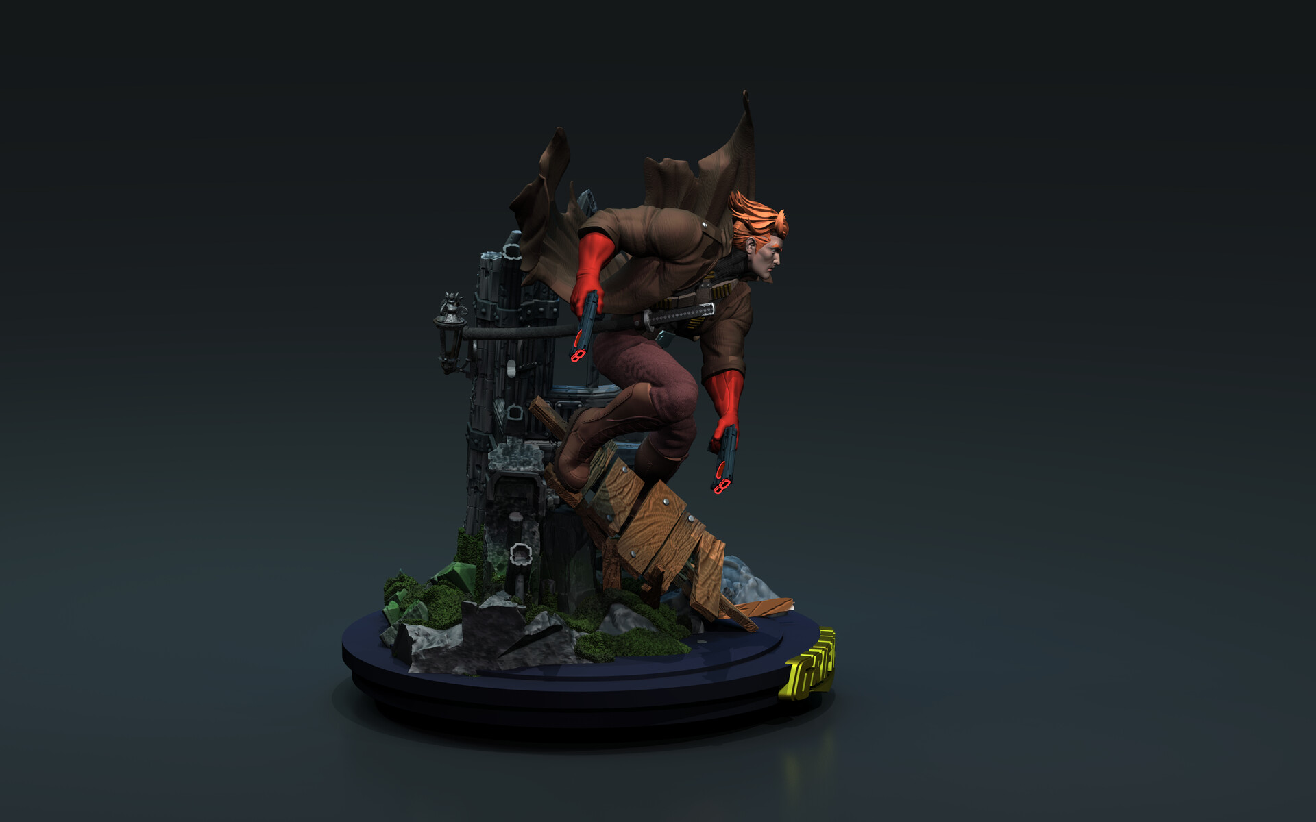 CG Pyro Digital Art - Grifter from Wild CATS by Jim Lee comics STL ...