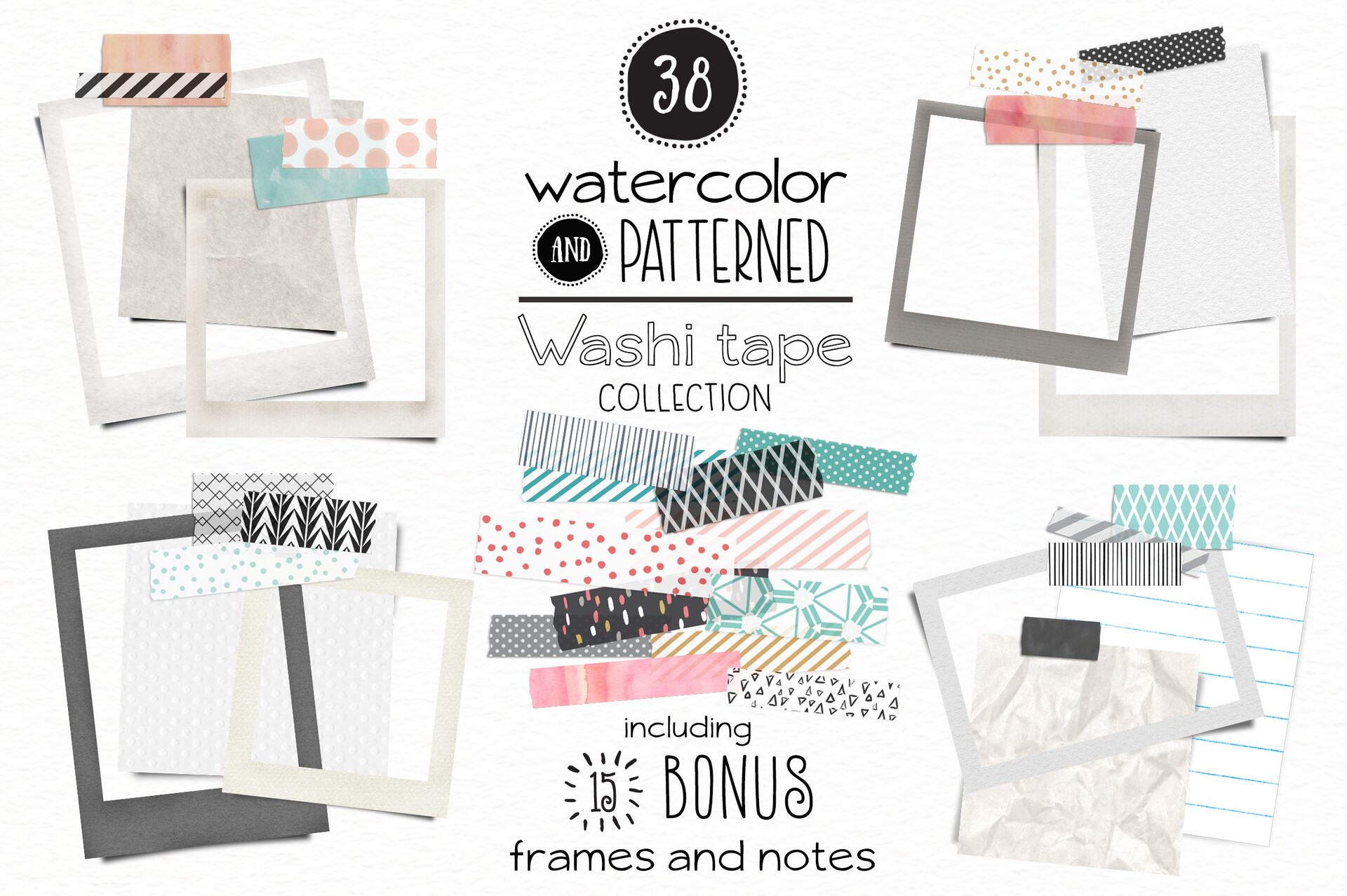 ArtStation - Washi Tape Frames and Notes