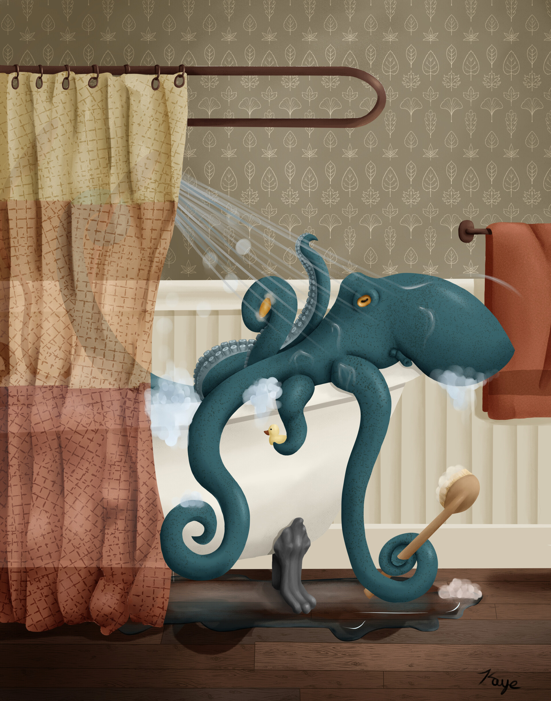 ArtStation - A Very Unusual Bathtime