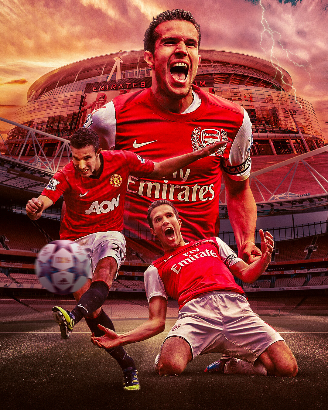 ArtStation - Robin Van Persie Sport Graphic Poster