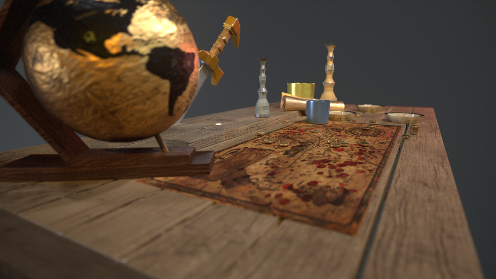 Ege Can Cevik - Game Prop : Pirate Table