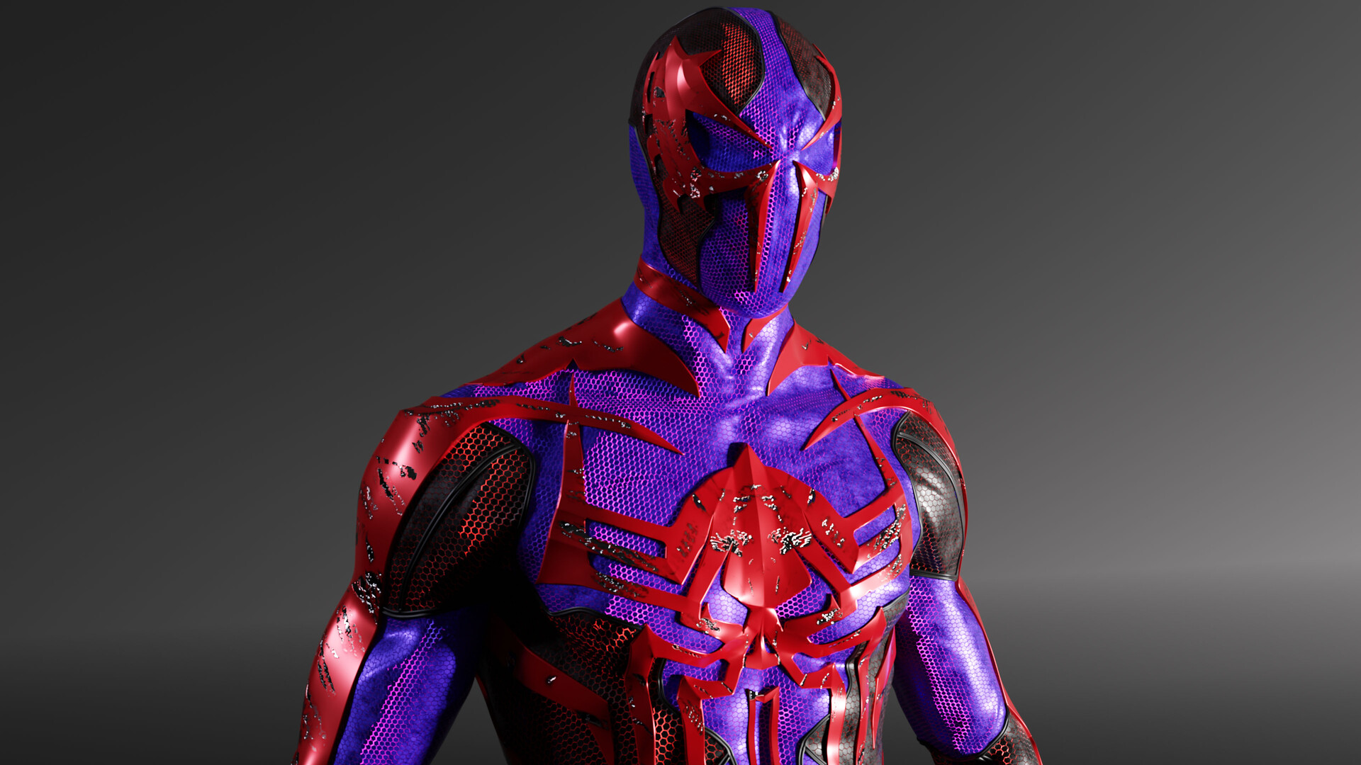 ArtStation - Spiderman 2099 3D Statue