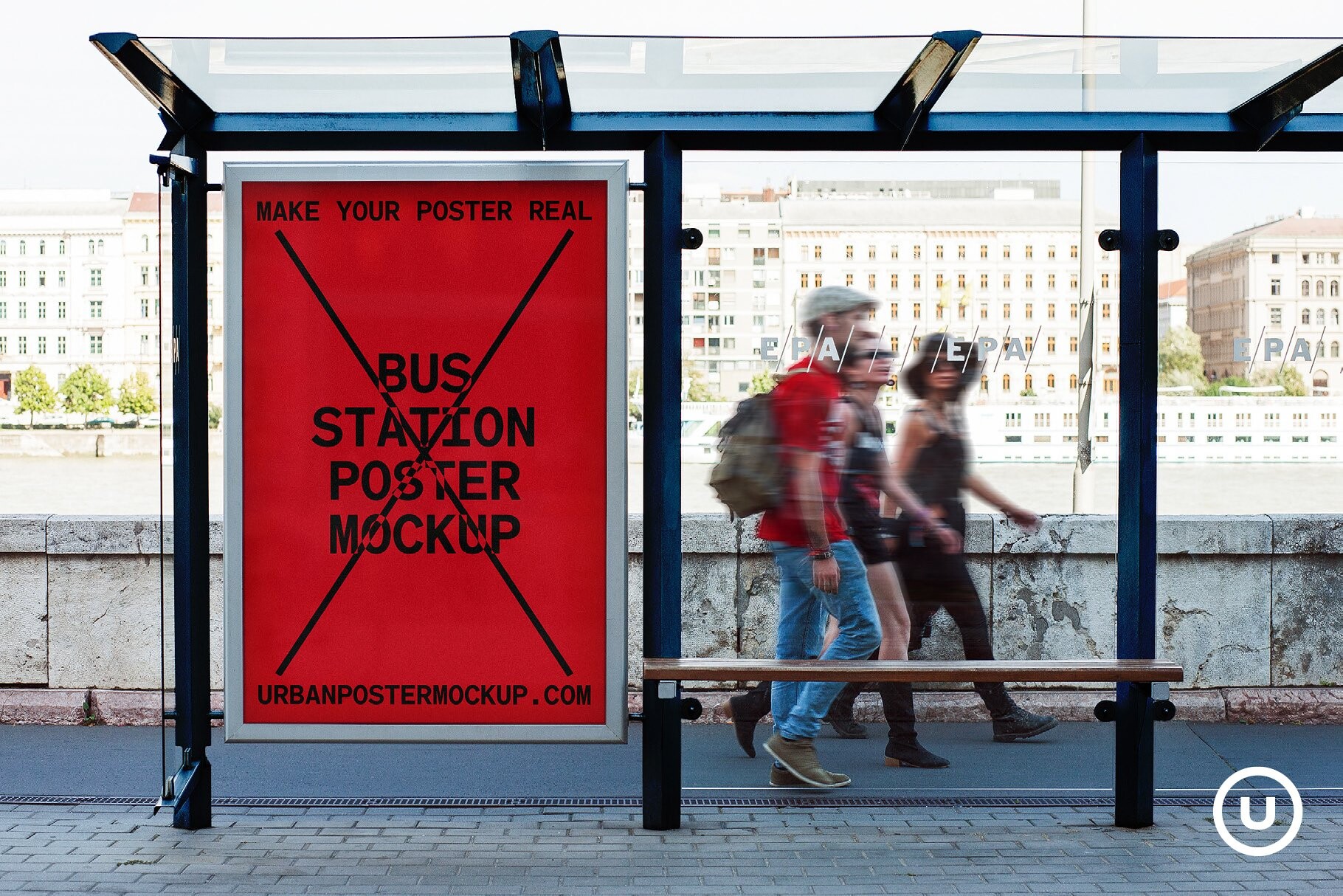 ArtStation - Bus Station Poster Mockup