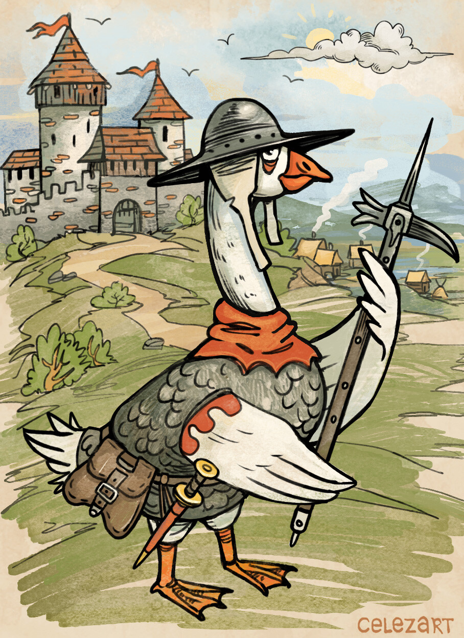 ArtStation - Medieval goose
