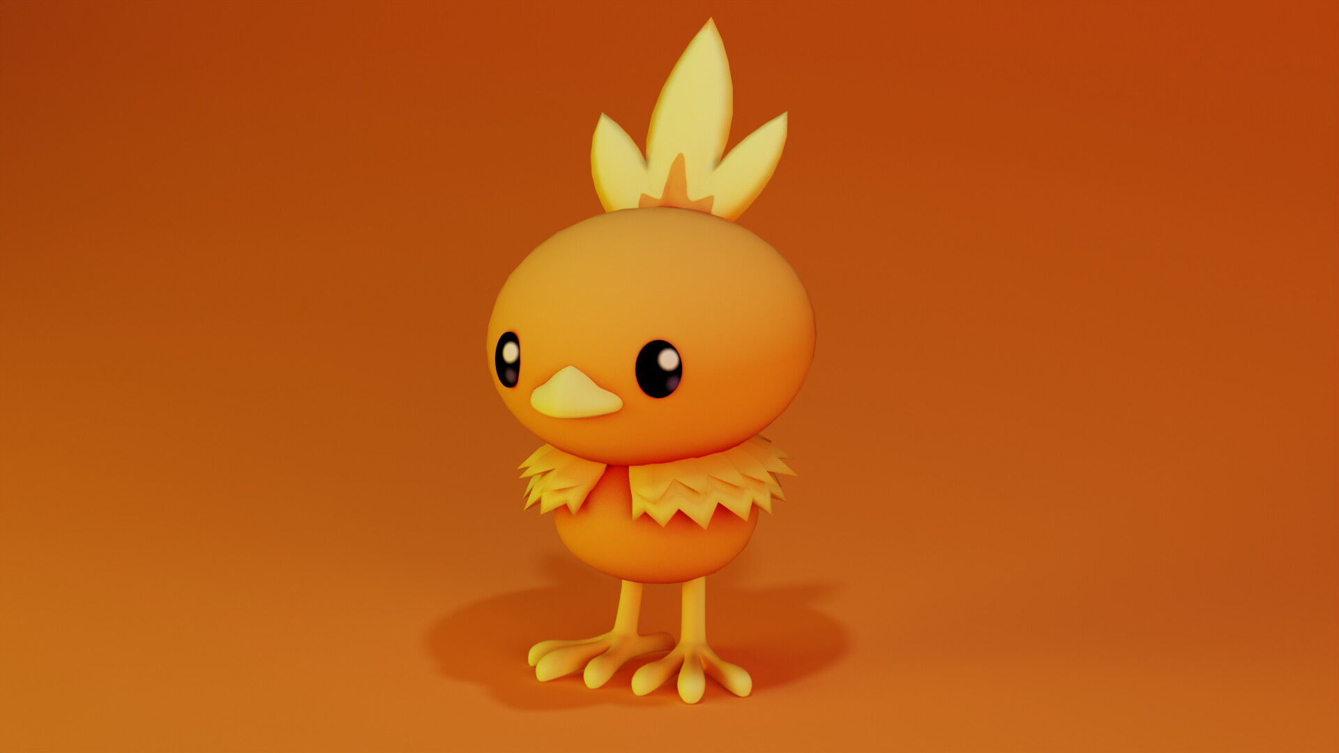 ArtStation - Torchic N.º 0255 from Pokémon