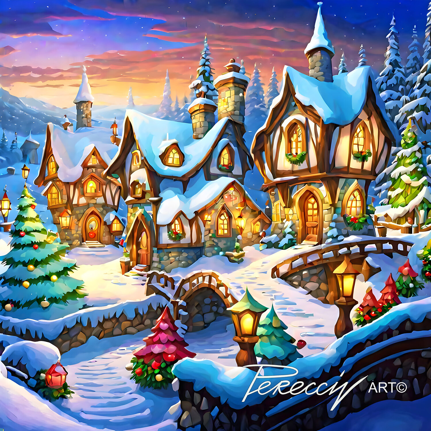 ArtStation - Christmas Village - 202312092.