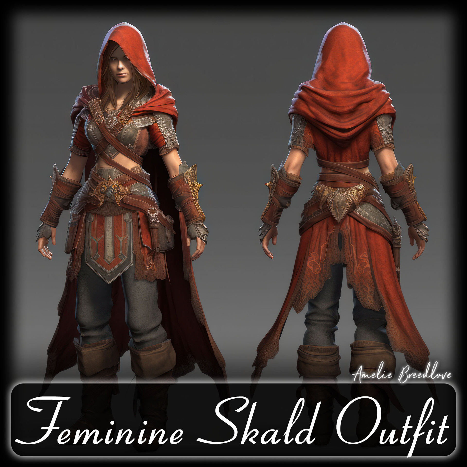 ArtStation - 200 Feminine Skald Outfit Reference Pack | 4K | v.202