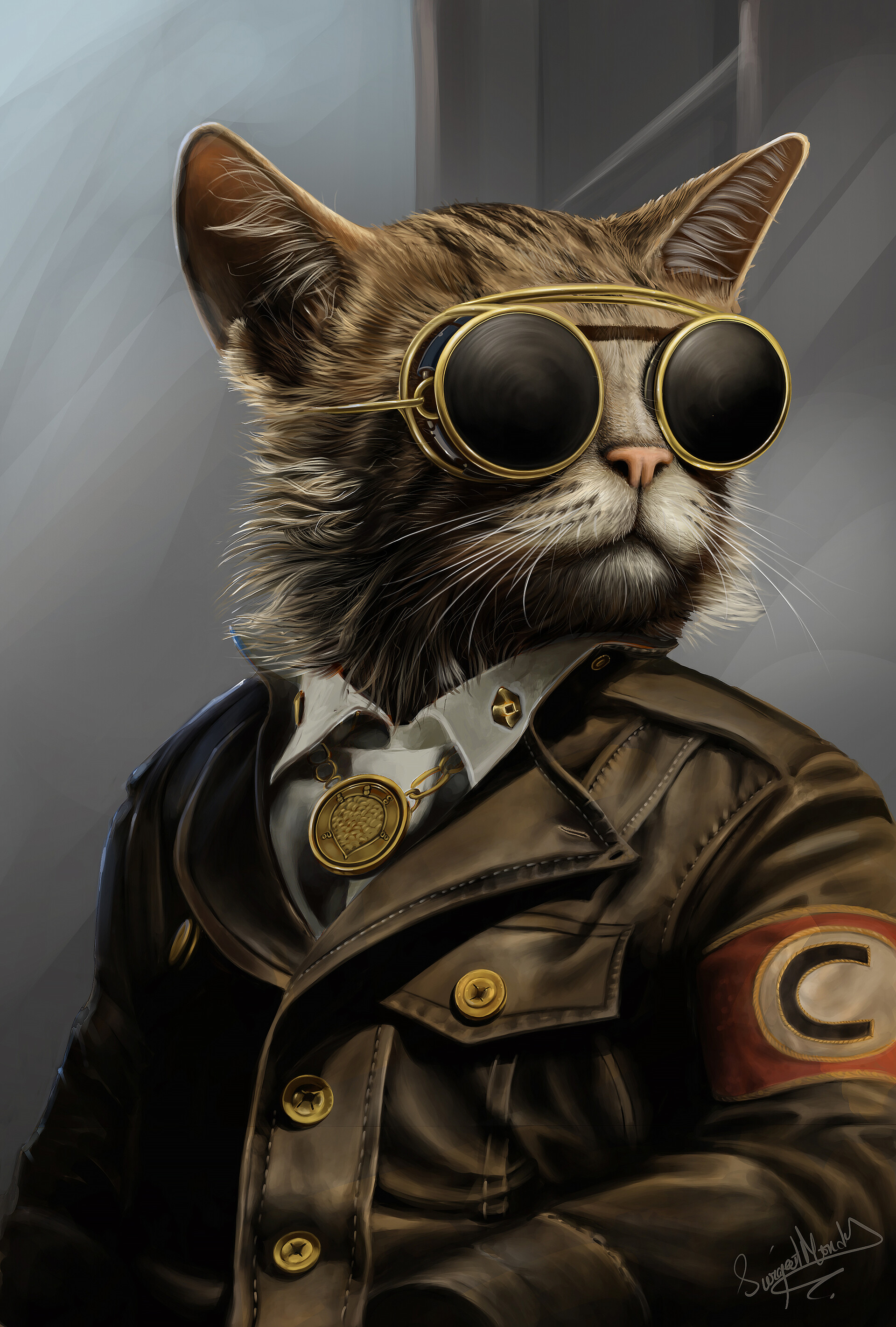 ArtStation - Kittler- Dictator cat