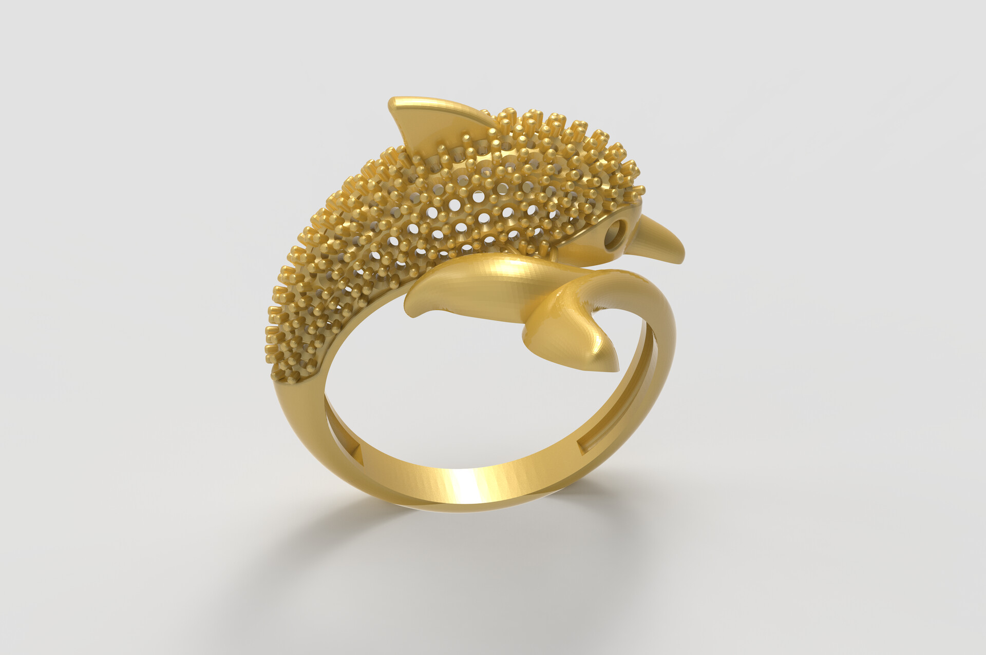 ArtStation - Dolphin Ring 3D-print model file