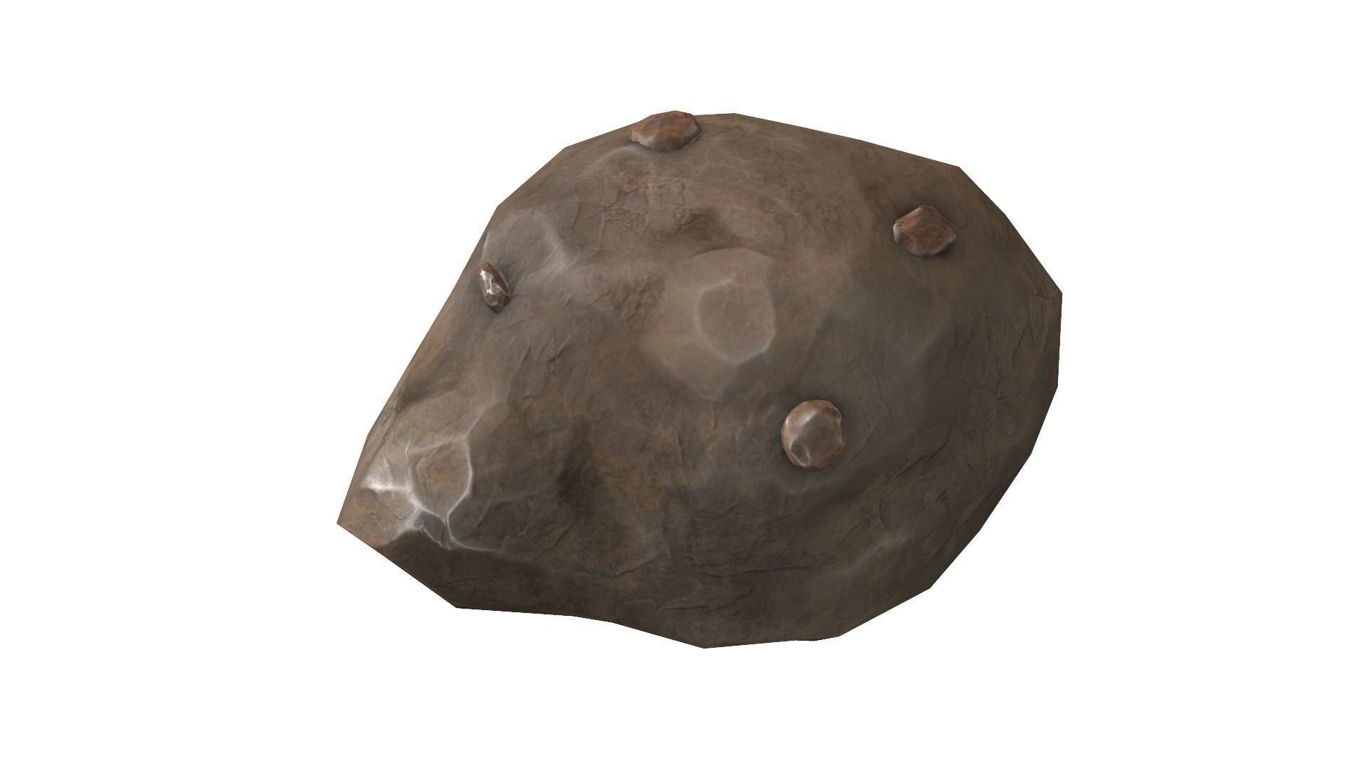 ArtStation - Mineral rock (Iron) - low poly