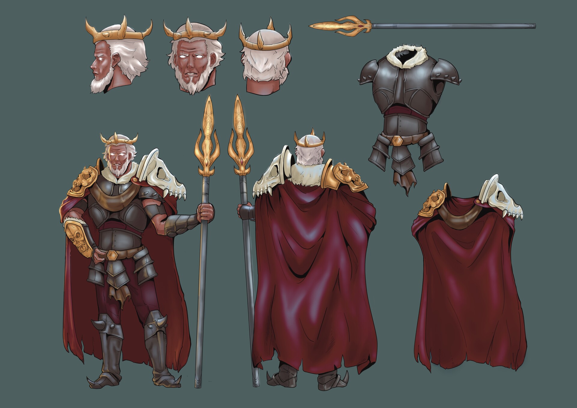 ArtStation - Evil Warlord - Character Sheet Commision
