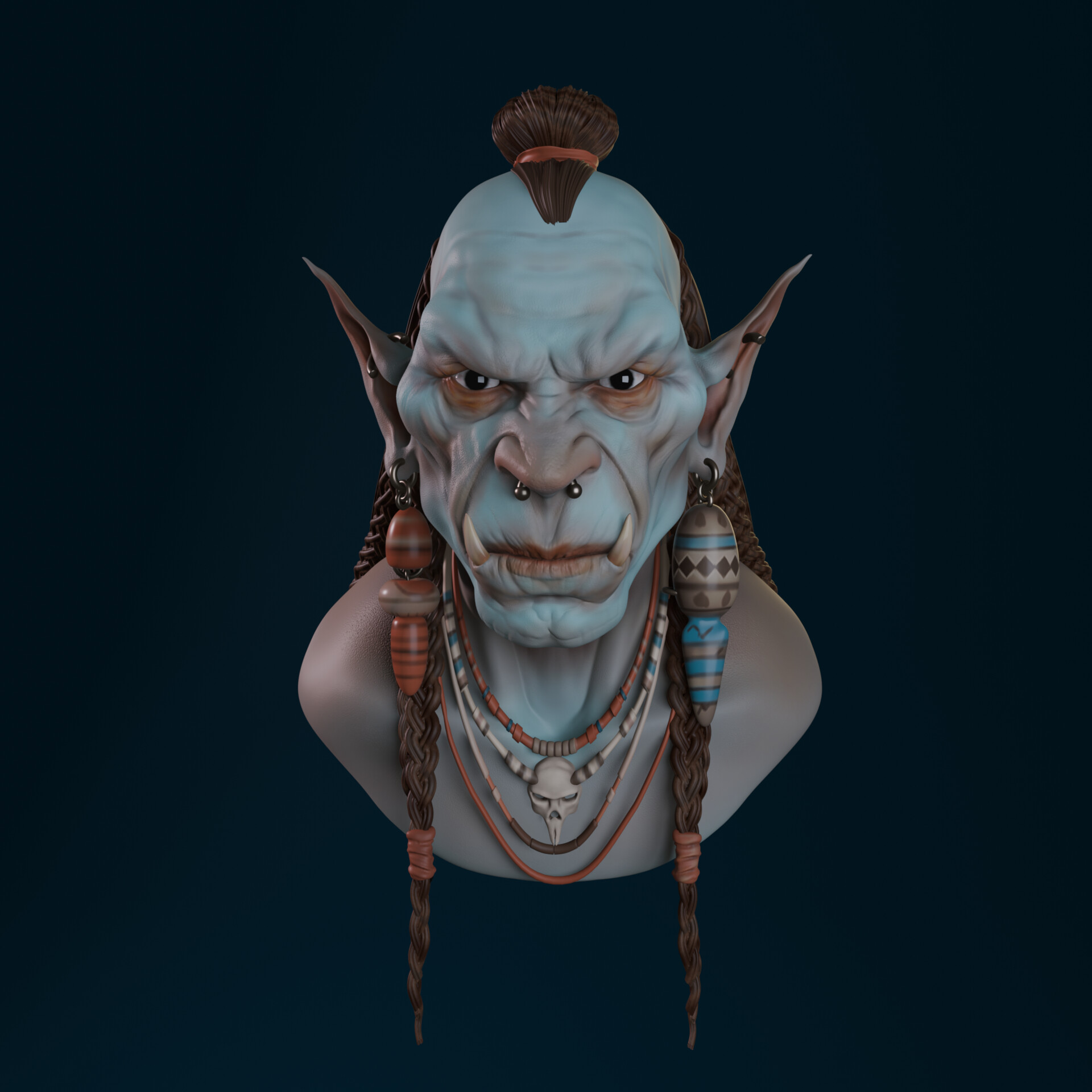 ArtStation - Blue Orc
