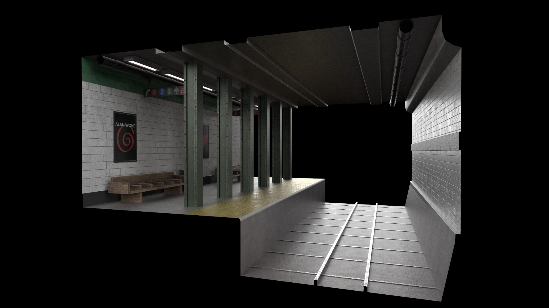ArtStation - Subway Diorama