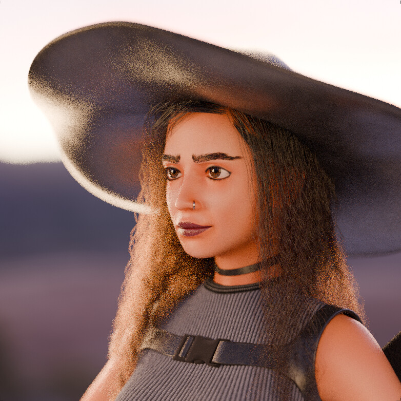 Ash Tuft - Witch Demon Hunter WIP