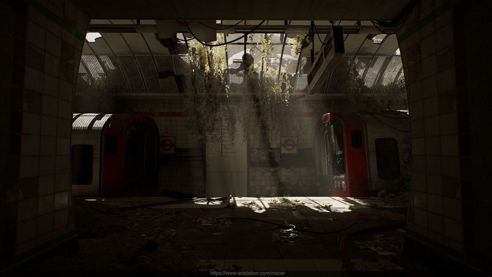 Matthew Macer - London Tube - Abandoned