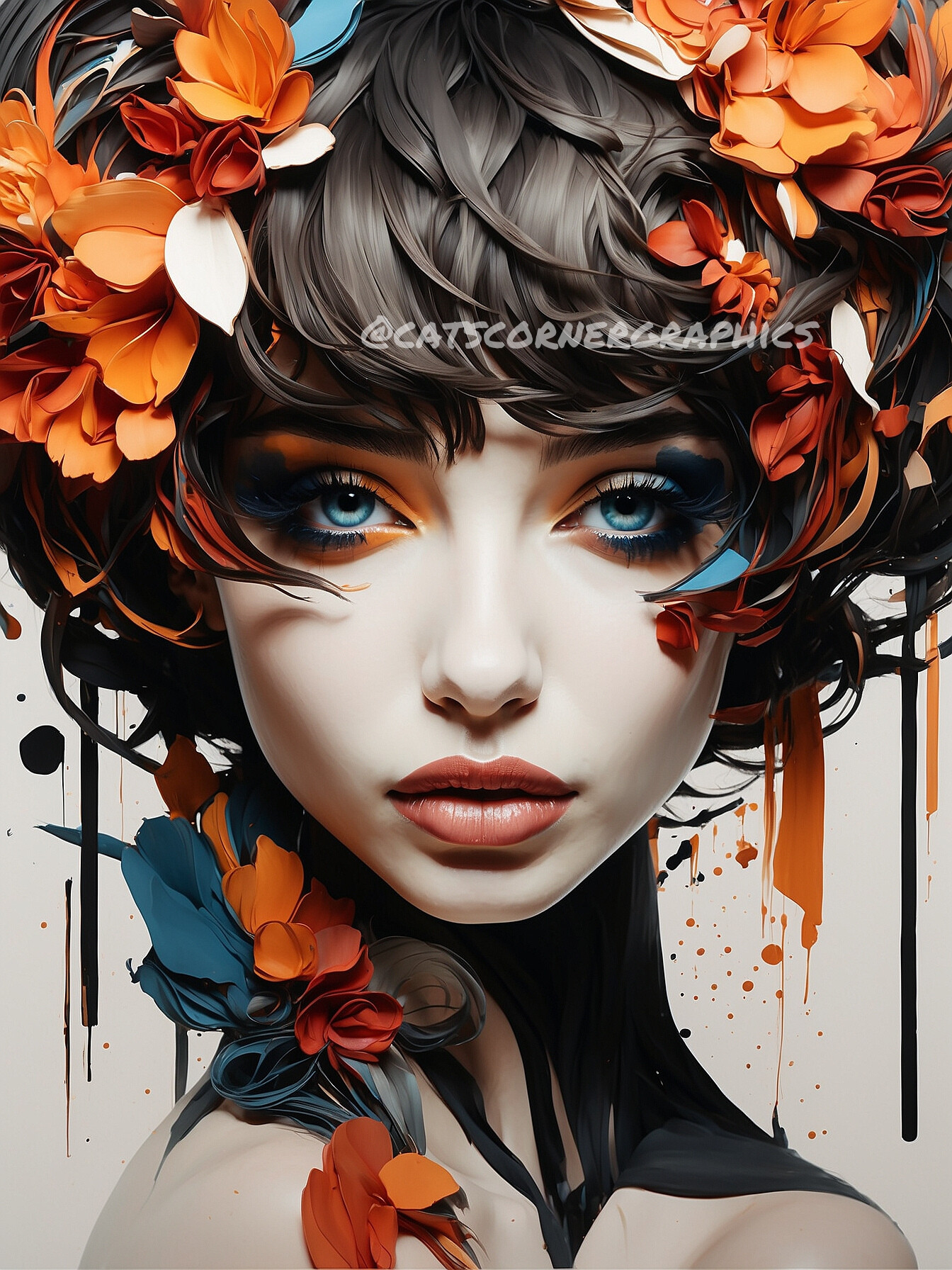 ArtStation - Floral Lady