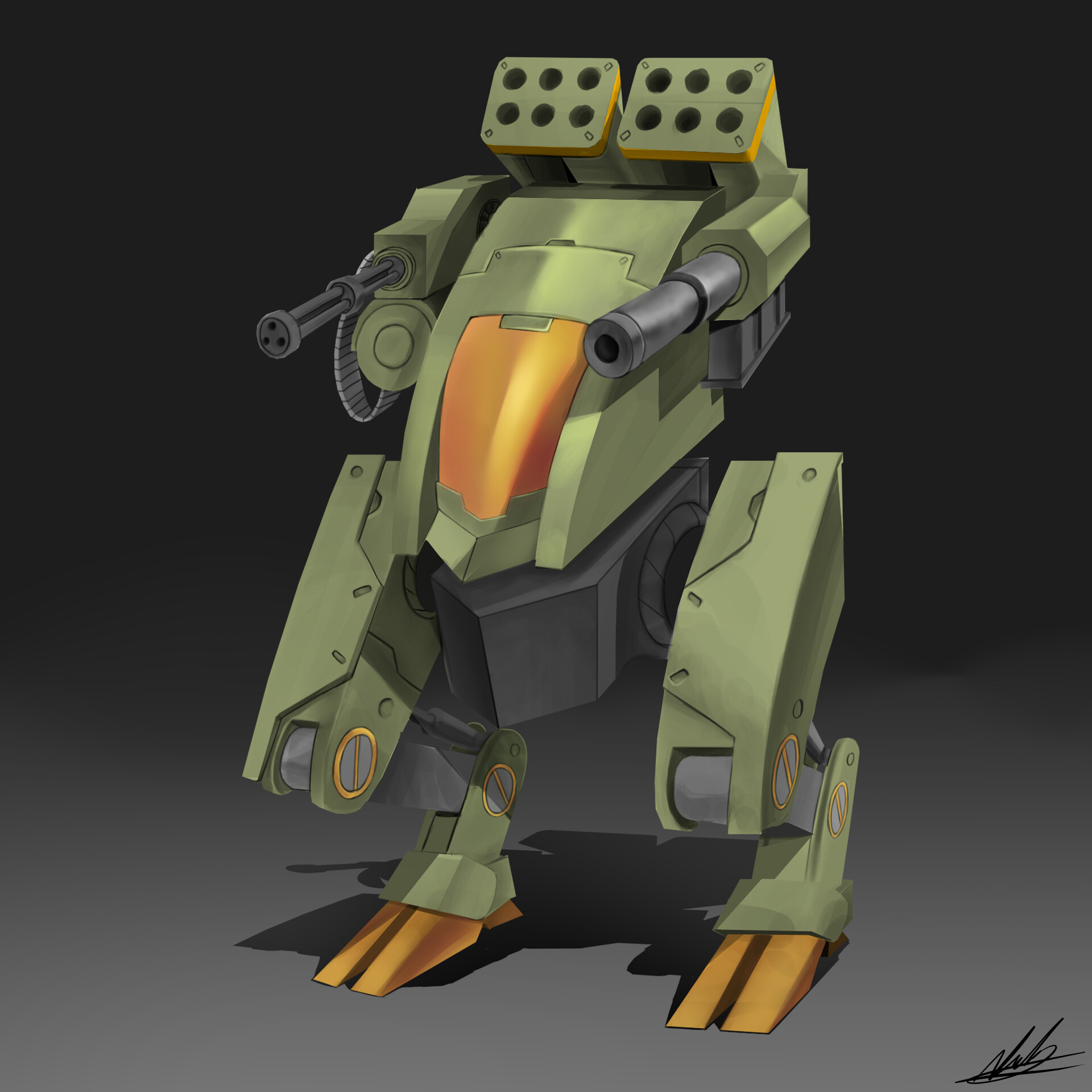 ArtStation - Mech practice