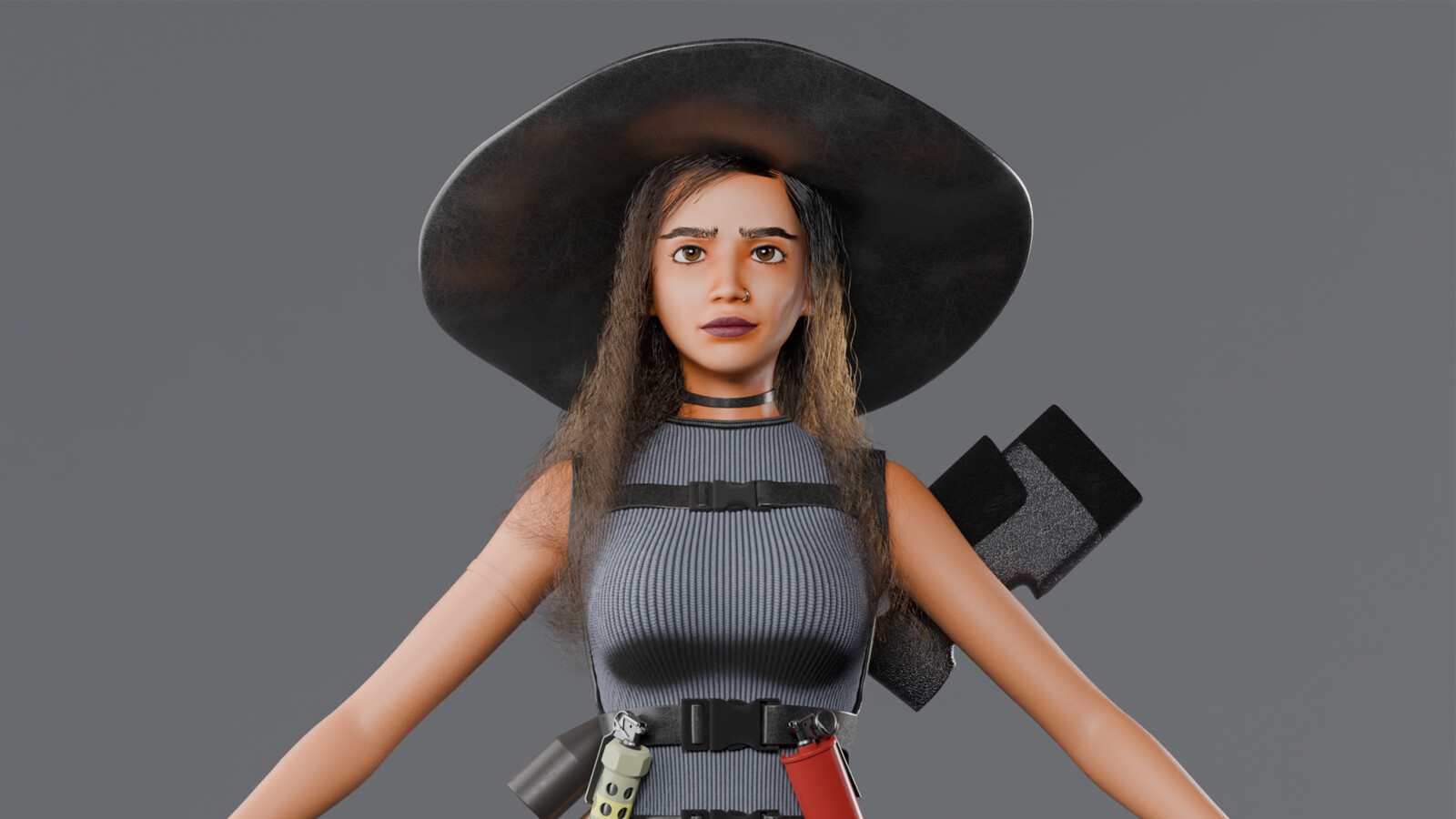 Ash Tuft - Witch Demon Hunter WIP