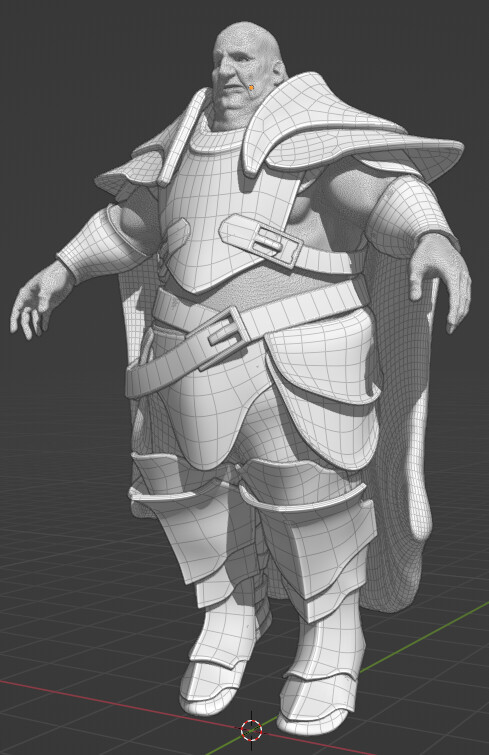 ArtStation - The Baron Hark character is in progress