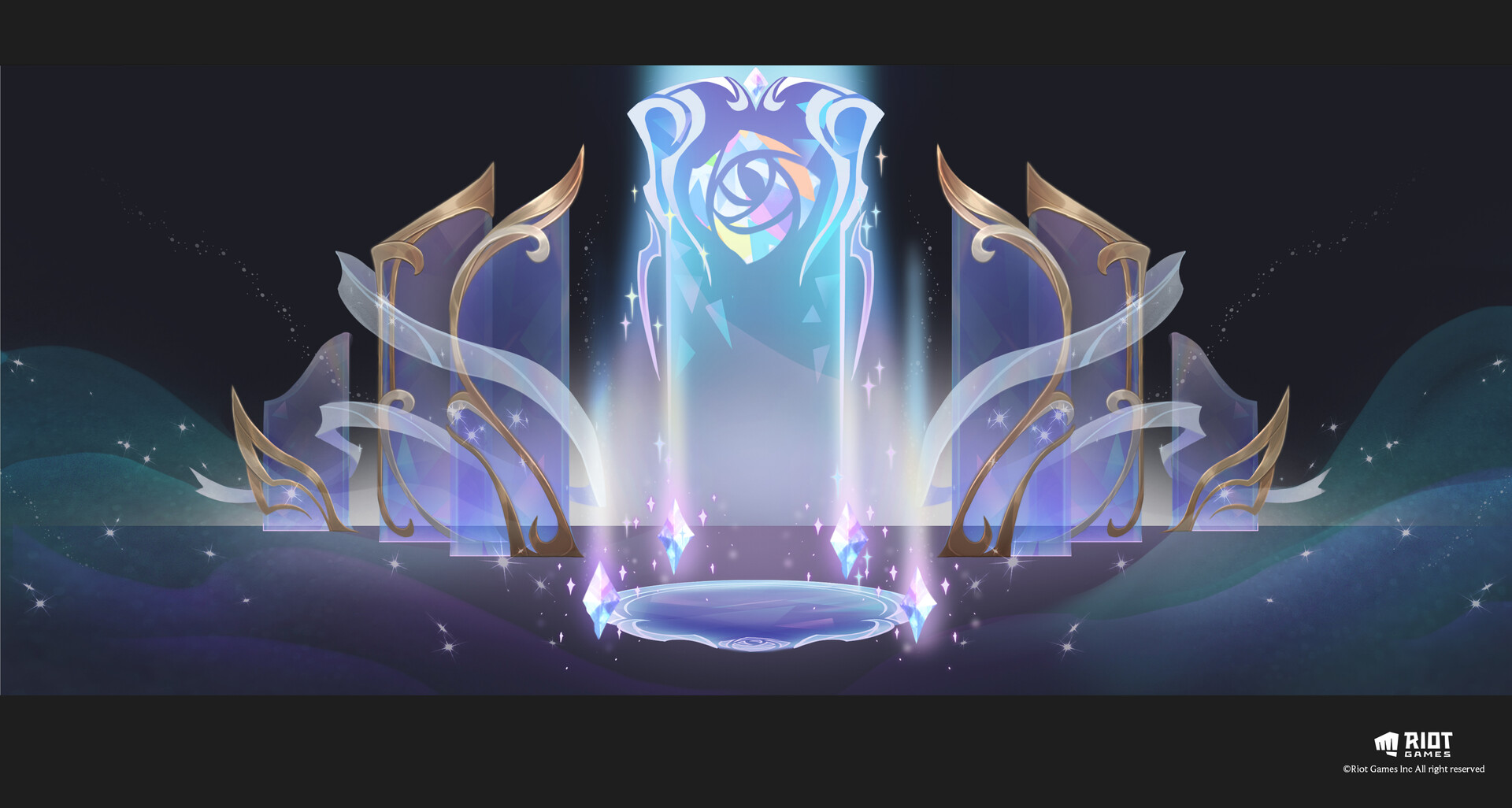 Seventeen Li - League of Legends WildRift：Crystal Rose MVP VFX Crystal HALL