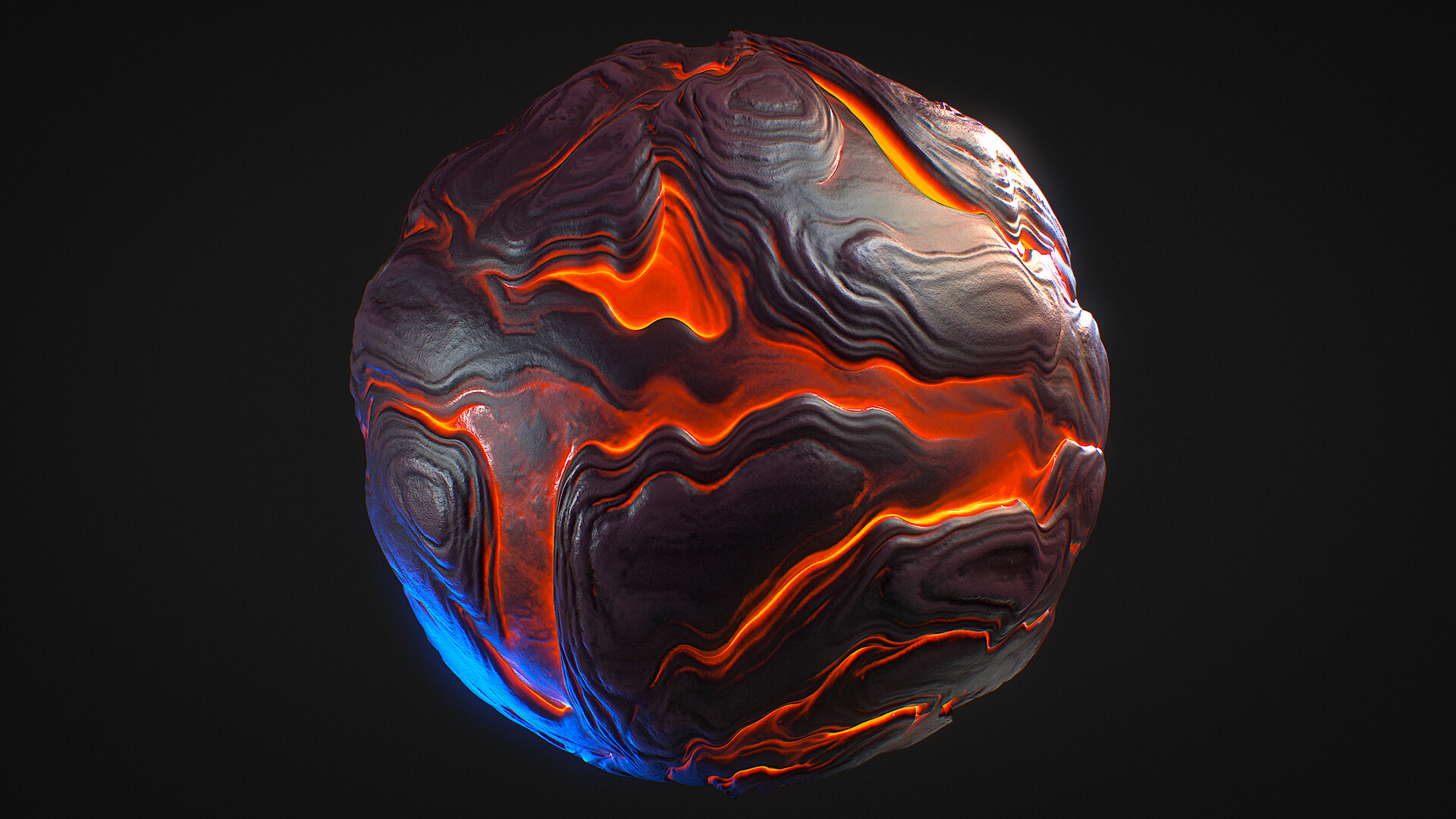 ArtStation - Stylized Lava Material