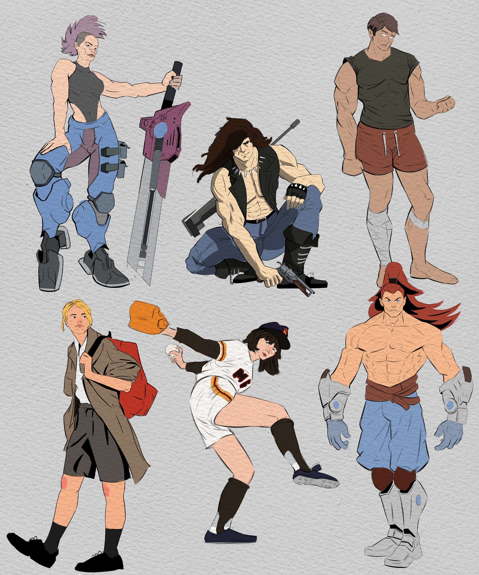 ArtStation - 2D MİXED CHARACTER DESİGNS