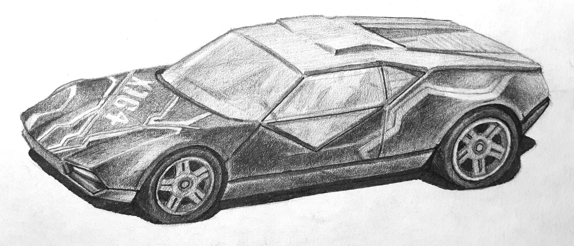 ArtStation - hotwheels micro drawing