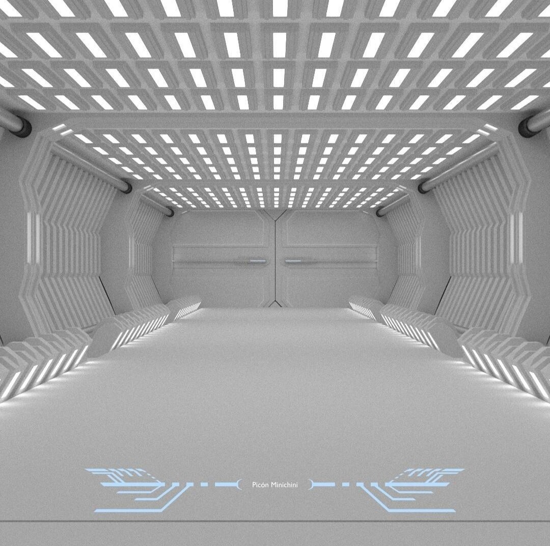 ArtStation - Inside a spacial ship. (sci-fi)